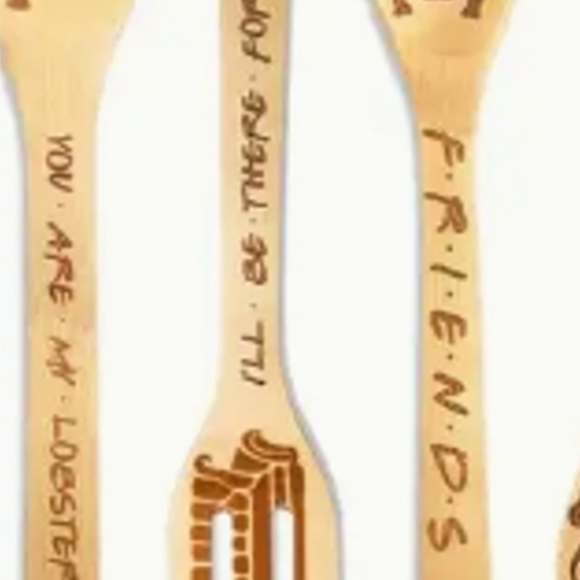 FRIENDS | Kitchen | Friends Themed Bamboo Cooking Utensils | Poshmark